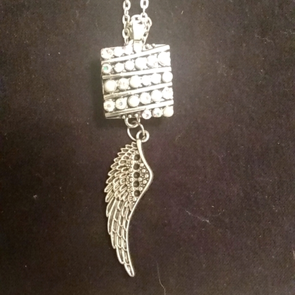 stainless | Jewelry | Angel Wings Pendant With Chain | Poshmark